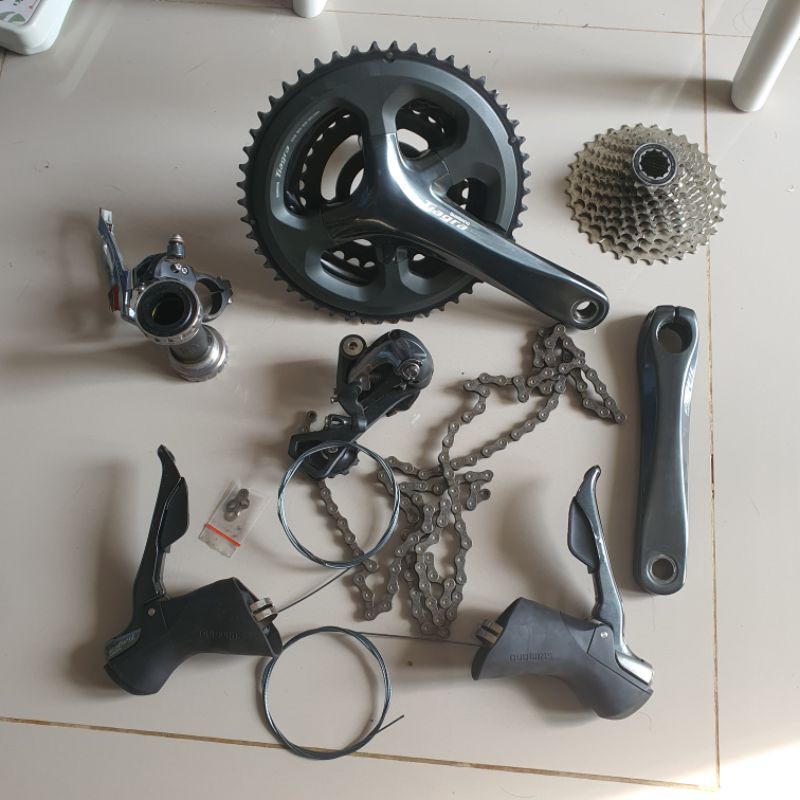 Jual Groupset Shimano Tiagra 4703 Triple 3 x 10 Speed Gravel Touring ...
