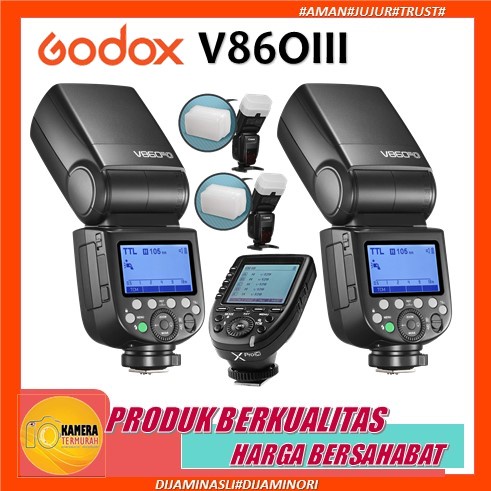 Jual Godox Speedlite Ving V860 III V860III Canon Sony Nikon Fuji Kit ...