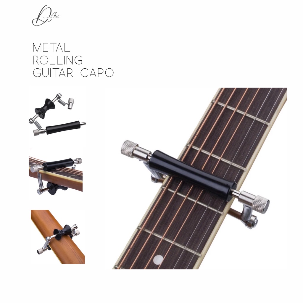 Jual Metal Rolling Guitar Capo - Sliding Up and Down For Acoustic ...