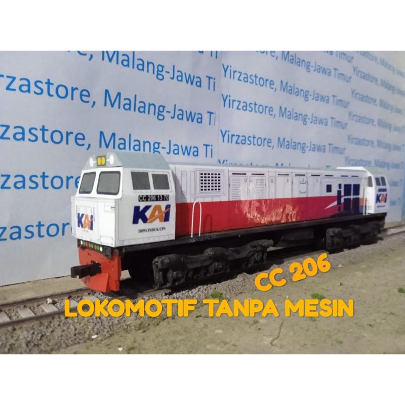 Jual Kereta Api Indonesia - Miniatur Lokomotif Kereta Api seri CC 206 (handmade) | Shopee Indonesia