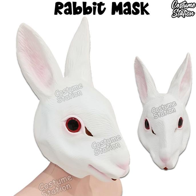 Jual Topeng Kelinci/Rabbit Bunny Mask Latex Hewan Binatang Animal ...