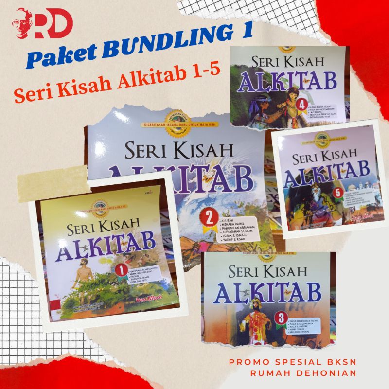 Jual Paket Bundling I Cerita Anak Seri Kisah ALKITAB Katolik 1-5 (5 ...