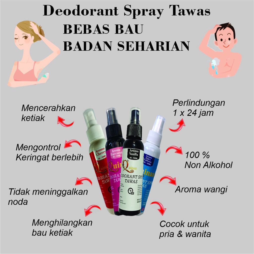 Jual deodorant spray tawas deodorant tawas deodorant cair deodoran ...