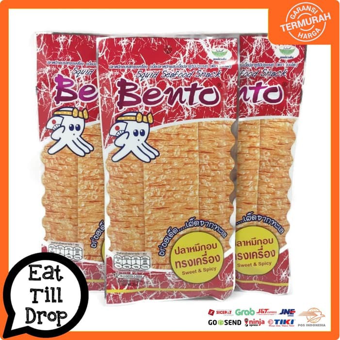 Jual Bento Squid Snack Juhi Sweet and Spicy 20 Gram Import Thailand ...