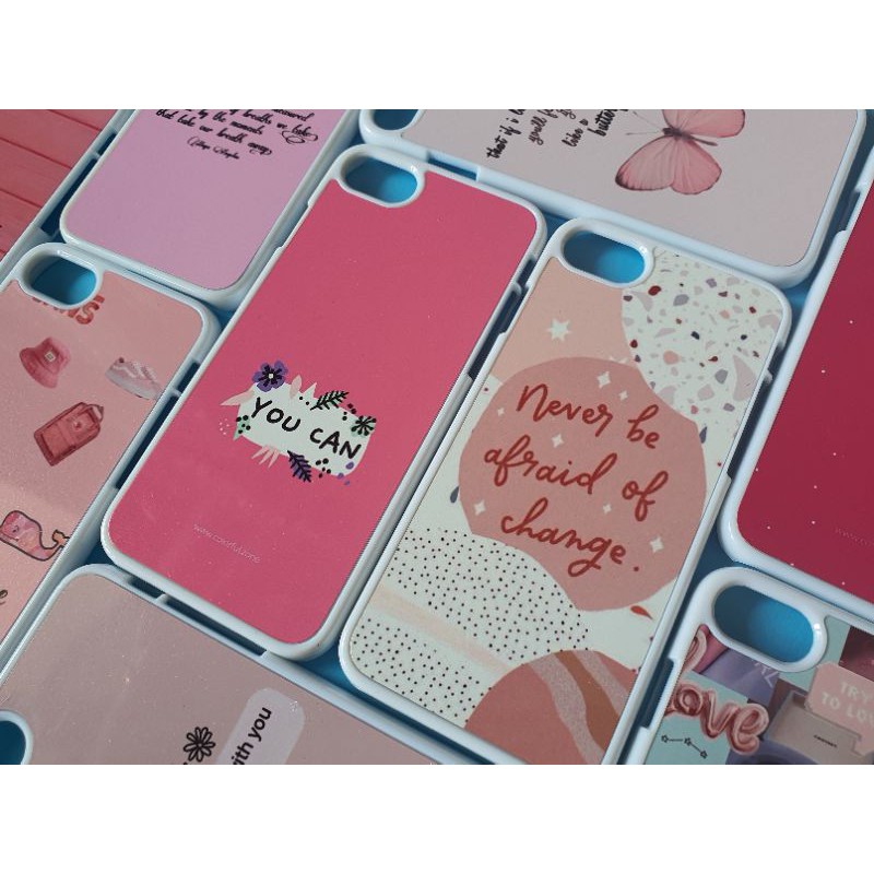 Jual custom case iphone 7 type 2d hardcase white | Shopee Indonesia