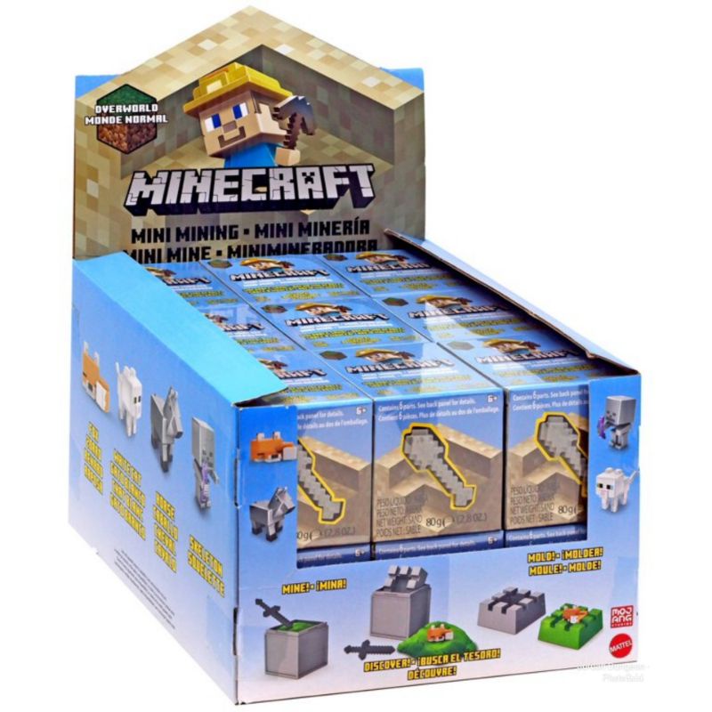 Jual Minecraft Mini Mining Mystery Satuan Blind Box with Dough | Shopee ...