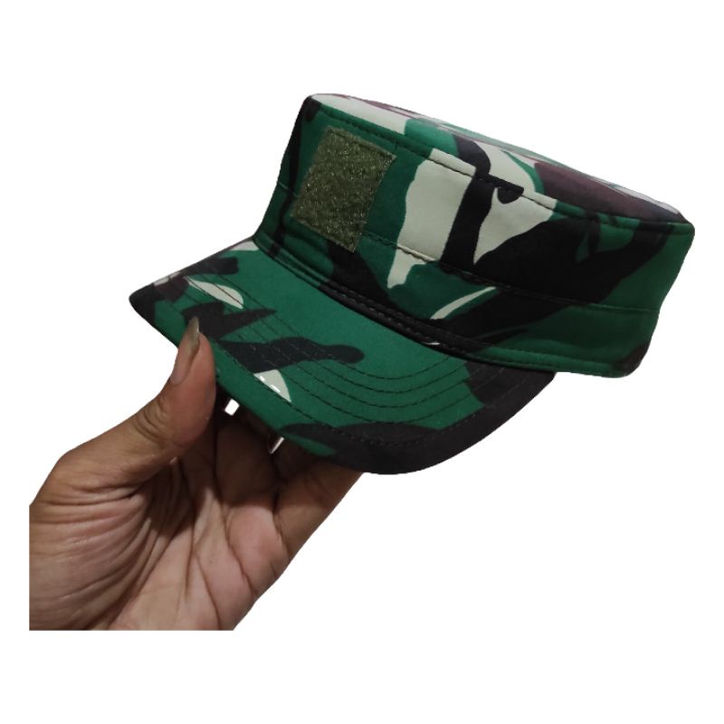 Jual Topi Komando Loreng Malvinas Semi Velbed / Topi Loreng TNI ...