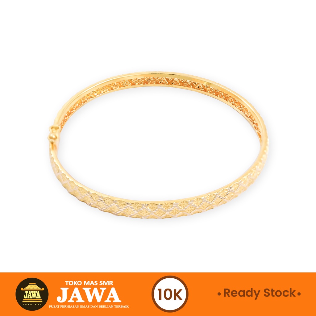 Jual Gelang Bangle Emas Bangkok Sekar Kadar 10 Karat Toko Mas Jawa ...