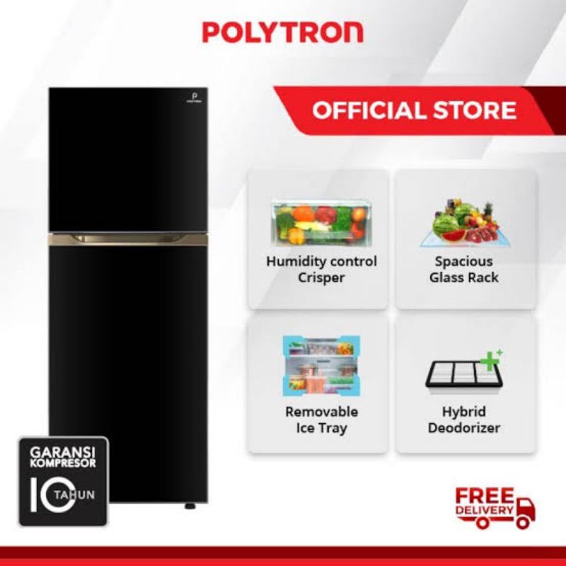 Jual Kulkas 2 pintu Polytron Prm 430 300 liter | Shopee Indonesia