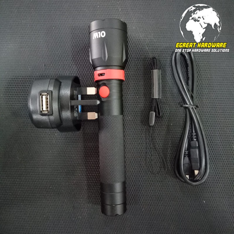 Jual Senter LED 3 Watt Rechargeable LE-285 M10 Flash Light | Shopee ...