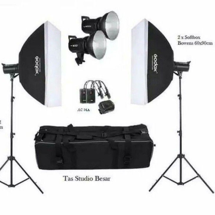 Jual PAKET LAMPU STUDIO FLASH GODOX QS-600D II KIT | Shopee Indonesia