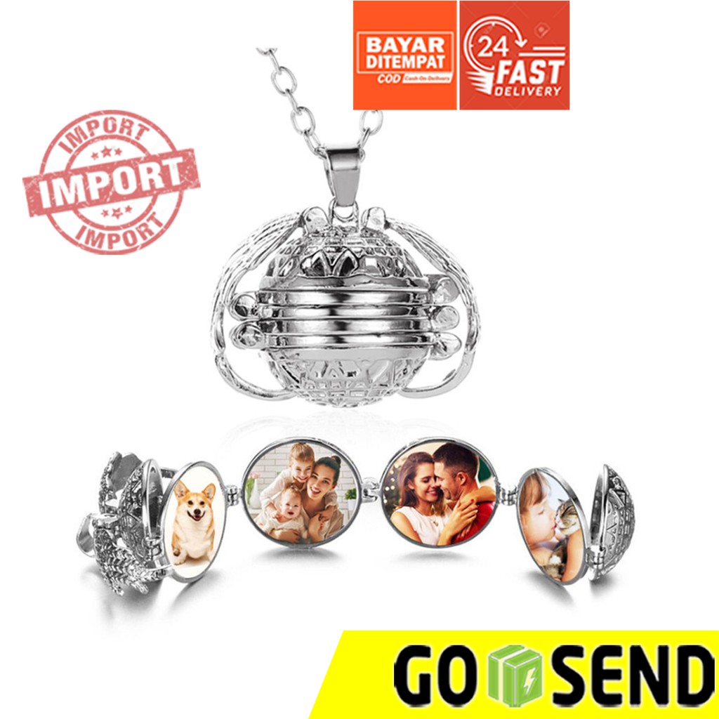 Jual Kalung Liontin Foto Cantik Family Keluarga Valentine Wedding ...