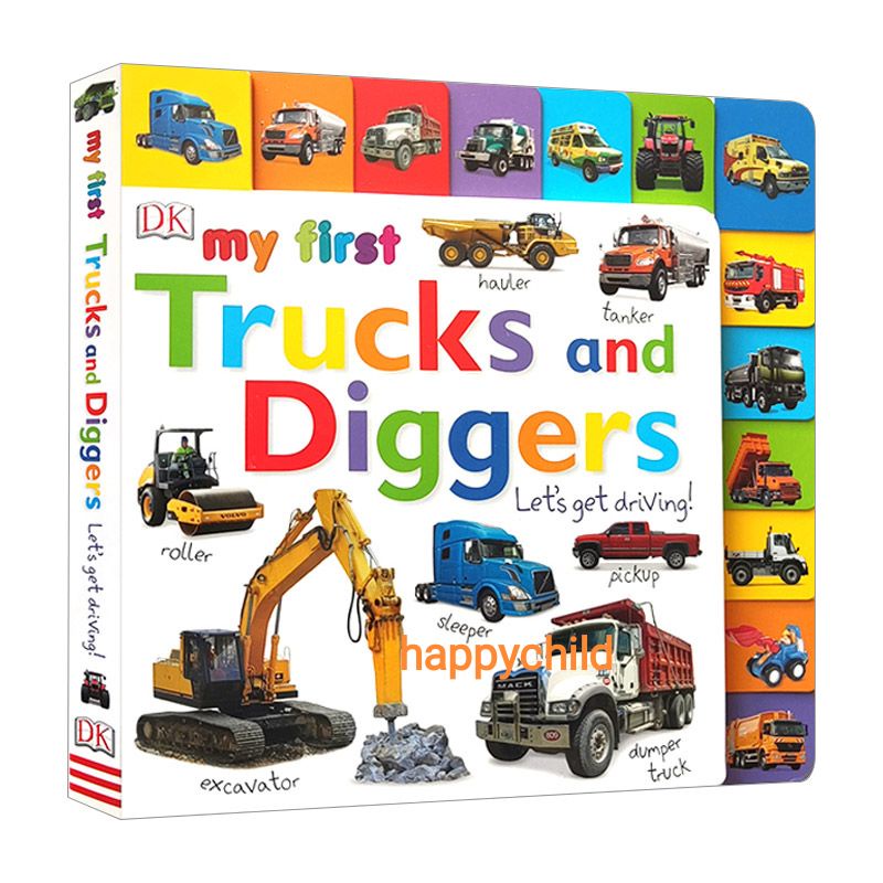 Jual original DK my first Trucks and diggers board book buku anak buku ...