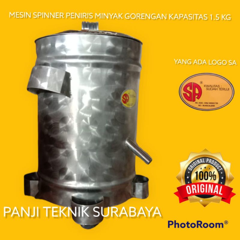 Jual MESIN SPINNER ALAT PENIRIS MINYAK GORENGAN STANLIS KAPASITAS 1.5 ...