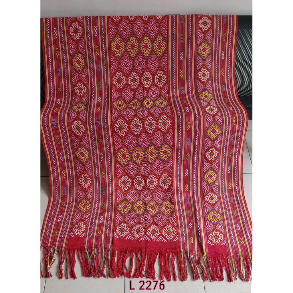 Jual L 2276 Tenun buna Insana merah motif mata naek, Timor, NTT ...