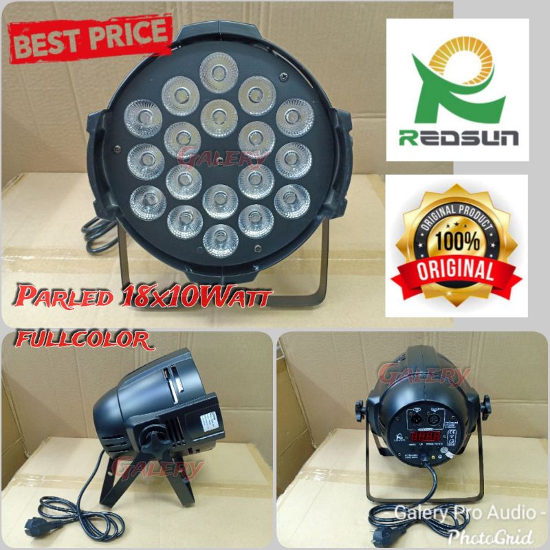 Jual Lampu Parled 18 led x 10watt Mrek Redsun 4in1 RGBW Fullcolour ...