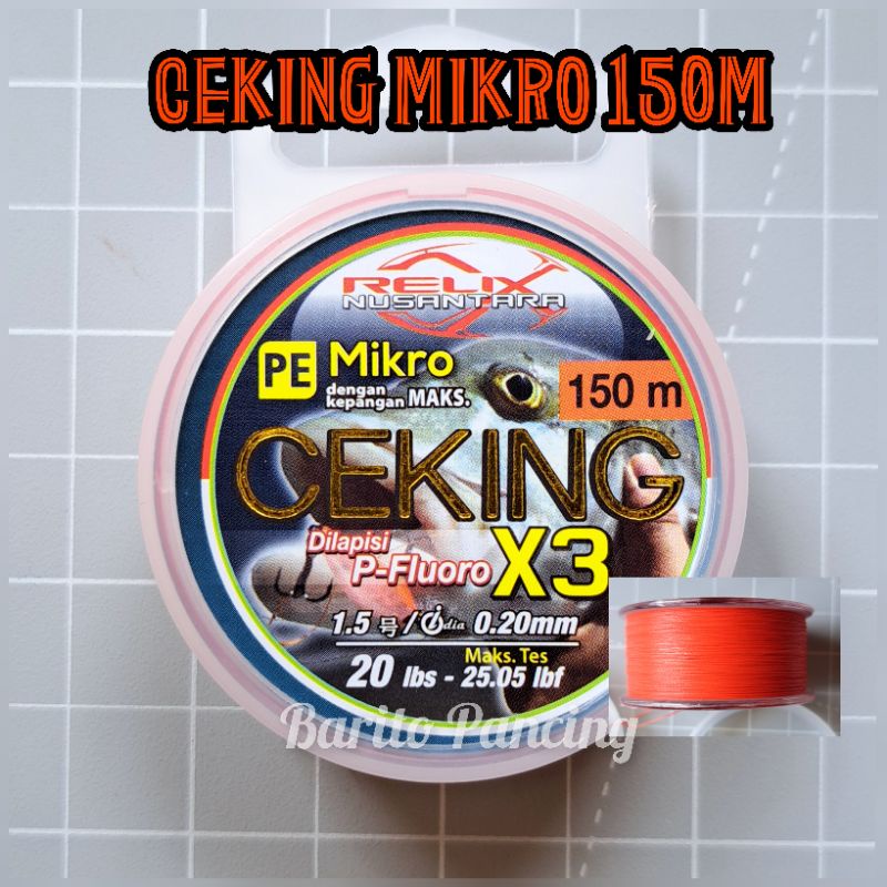 Jual Benang PE Relix Ceking x3 150 M Warna Orange | Shopee Indonesia