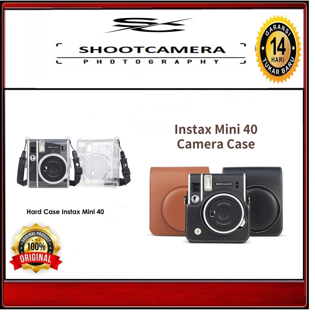 Jual HARD CASE MINI 40 - LEATHER CASE INSTAX MINI 40 | Shopee Indonesia