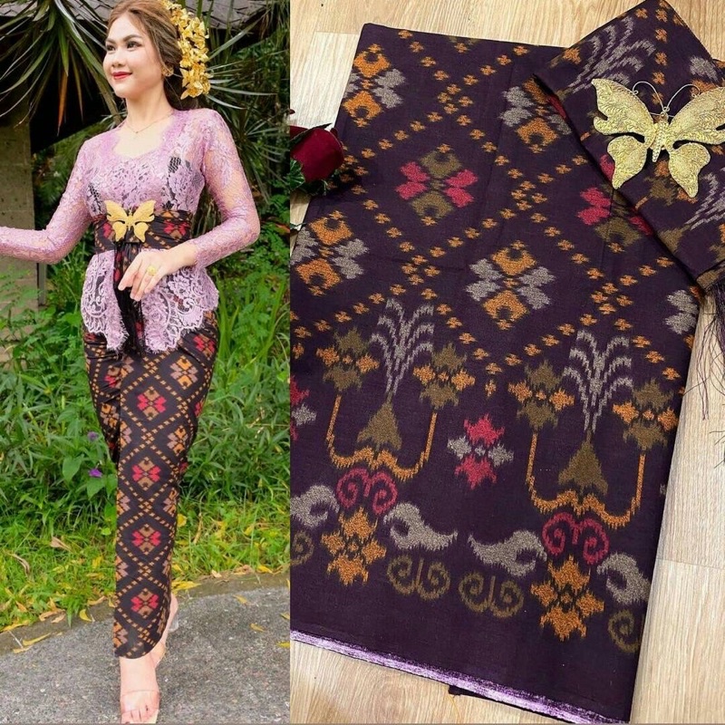 Jual KAMEN BALI LEMBARAN ENDEK PRINT + SELENDANG | Shopee Indonesia