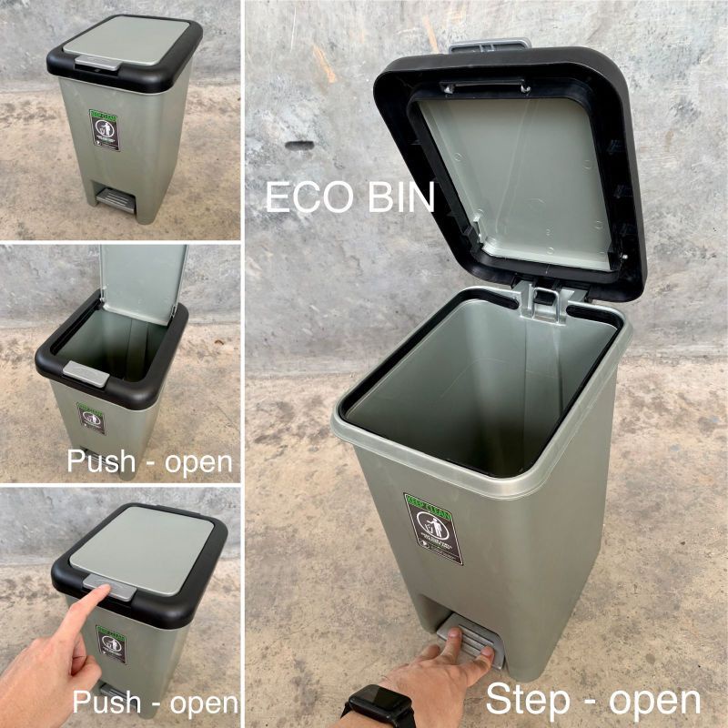 Jual Tempat Sampah Injak & Push/ Tempat sampah Eco Bin | Shopee Indonesia