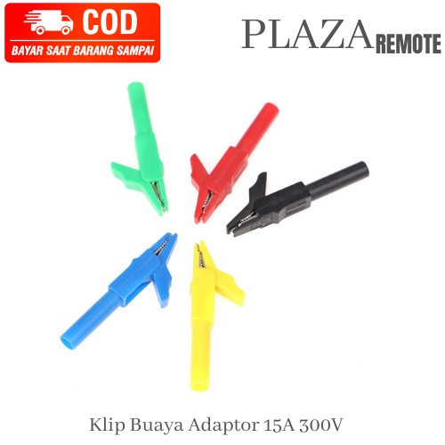 Jual capit clip Klip Buaya Adaptor 15A multimeter DIY Test Wires (hitam ...
