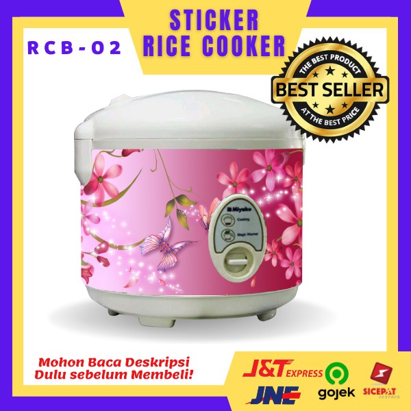 Jual Stiker Ricecooker Bunga / RCB / RICE COOKER STICKER / Sticker Rice ...