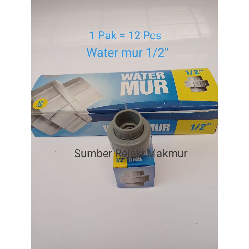 Jual [1 Pak] Water mur 1/2" inc HPP isi 12 pcs Watermur 1/2 inc | Shopee Indonesia