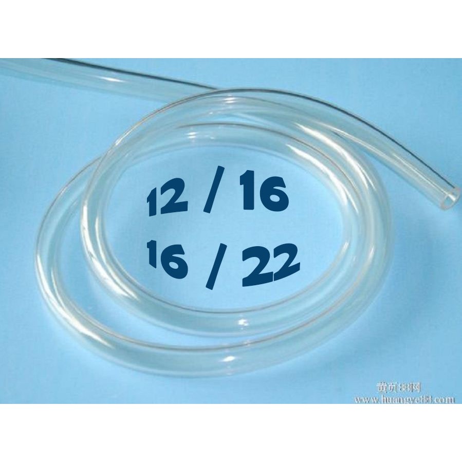 Jual Selang Transparan Selang air bening Aquarium aquascape 12/16 16/22 ...