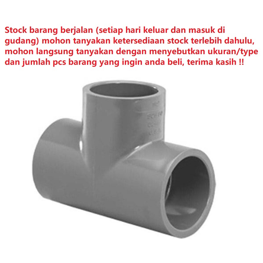 Jual Tee 5" juga tersedia V Tee Reducer 5x3 5x4 Rucika AW D cabang ...
