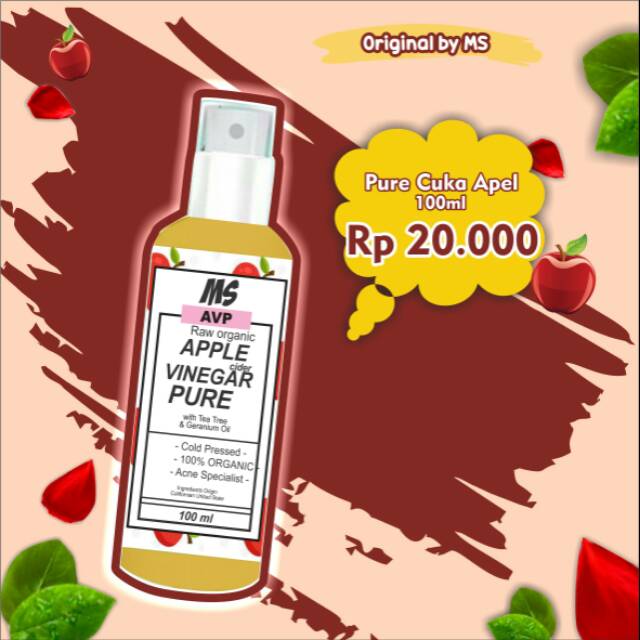 Jual (HARGA TERMURAH) PURE CUKA APEL 100ML | Shopee Indonesia