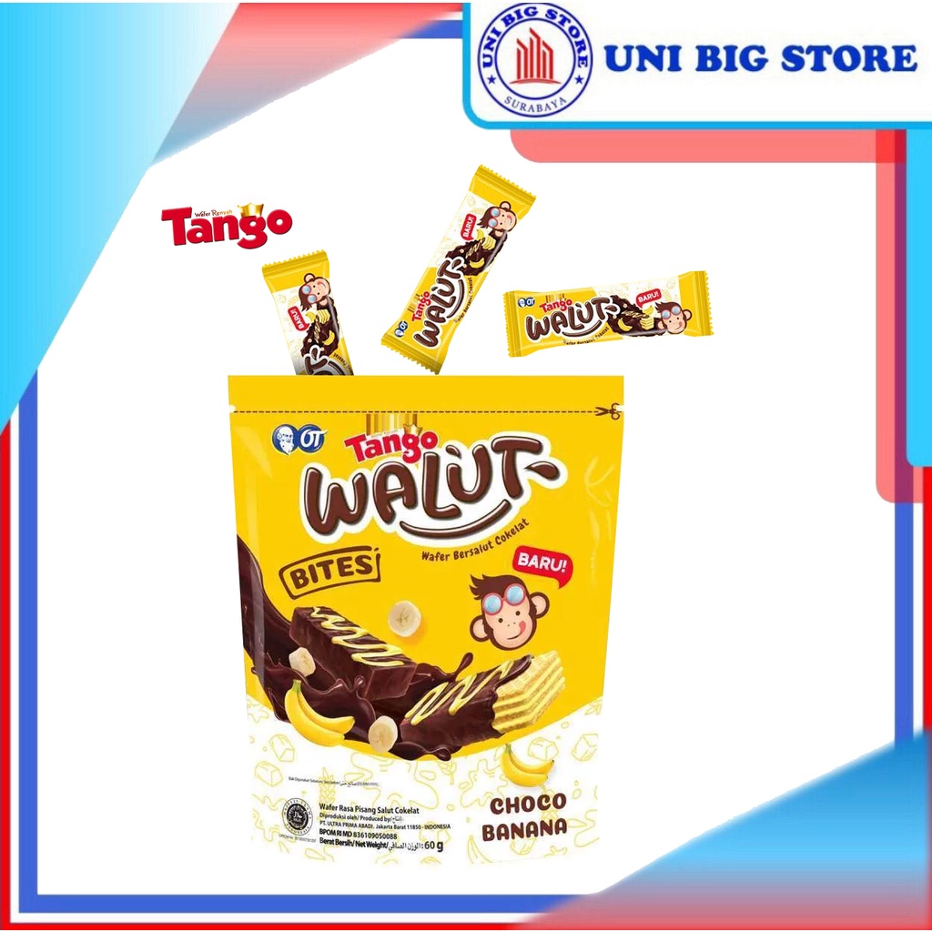 Jual Tango Walut Wafer Salut Cokelat 60 gr Pouch Coklat Pisang Choco ... Jual Tango Walut Wafer Salut Cokelat 60 gr Pouch Coklat Pisang Choco ...