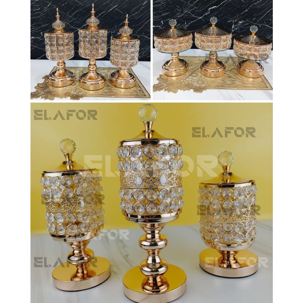 Jual Toples Kaca Kristal Gold / Set Toples Kristal / Toples Sultan ...