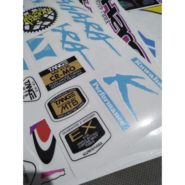 Jual decals/decal/stiker/sticker set mtb kuwahara parkway | Shopee ...