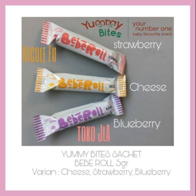 Jual YUMMY BITES Bebe Roll Sachet 5gr (ada 4varian) | Shopee Indonesia