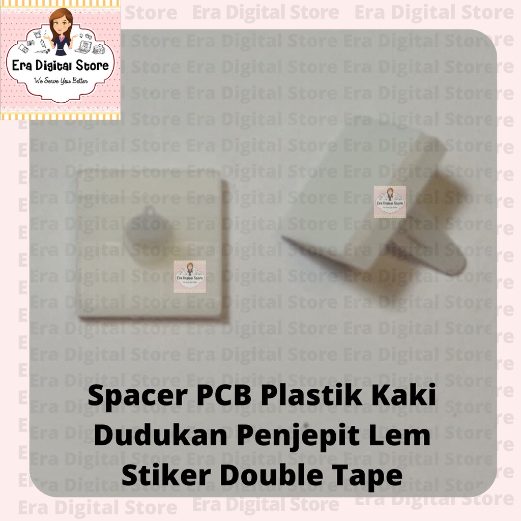 Jual Spacer PCB Plastik Kaki Dudukan Penjepit Lem Stiker Double Tape 5 ...