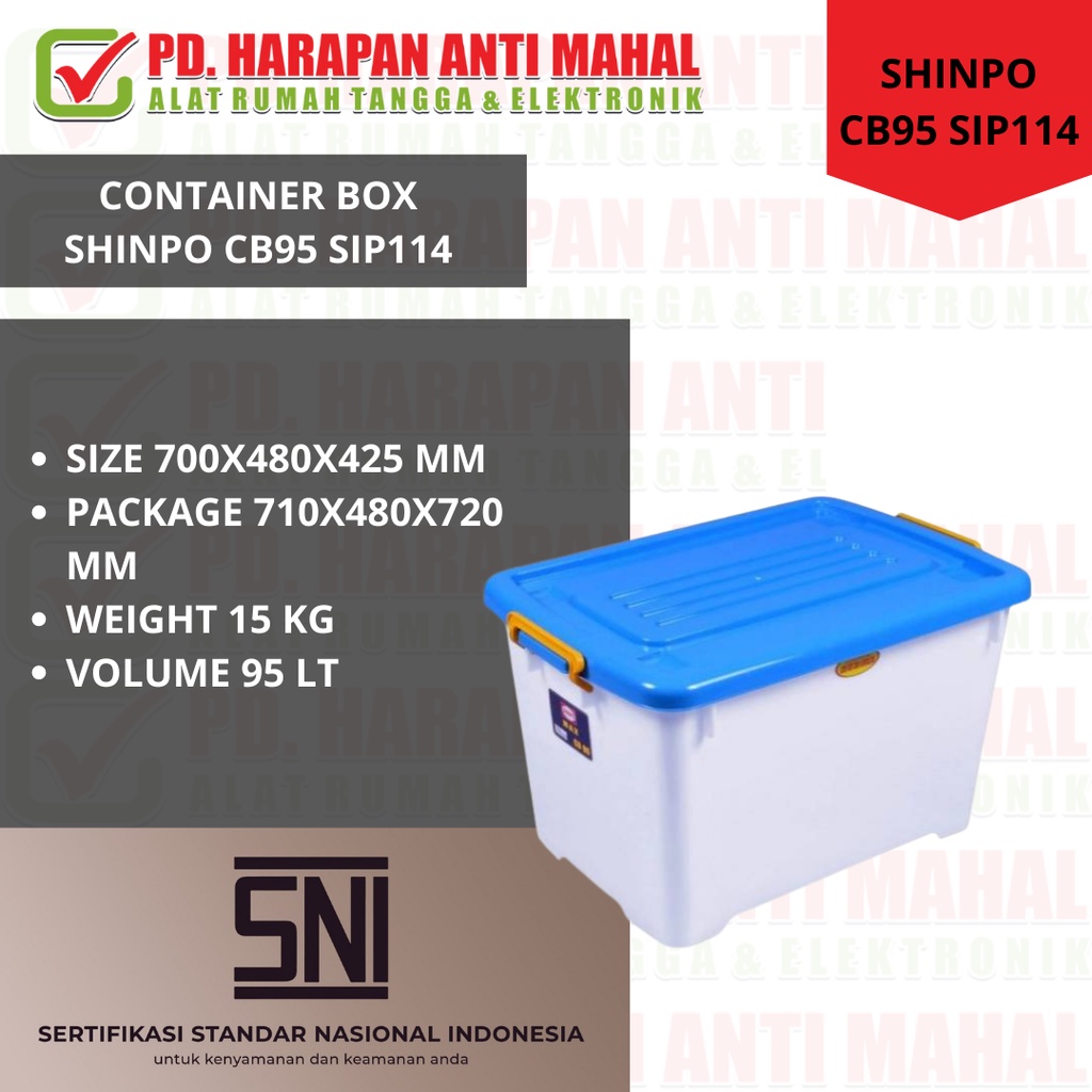Jual CONTAINER BOX SHINPO CB95 SIP114/ BOX DAGANG SHINPO CB95 SIP114 ...