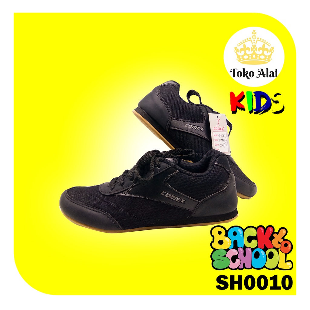 Jual Sepatu Sekolah Hitam Full. Sepatu Hitam Polos. Sepatu Hitam Laki ...