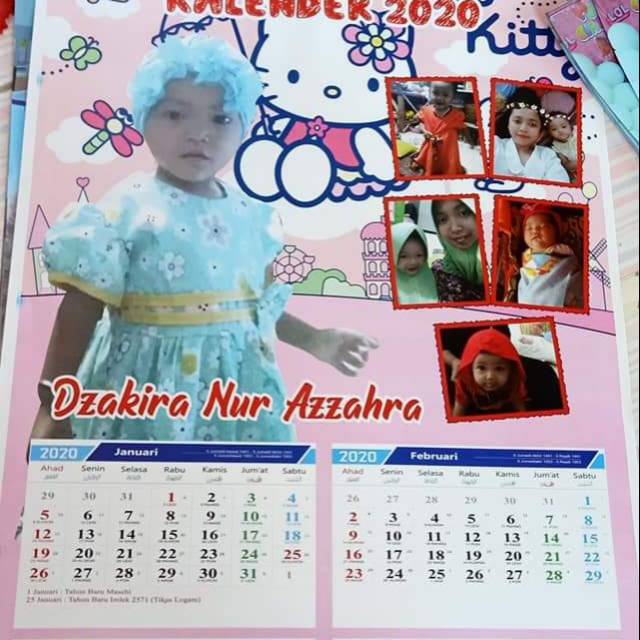 Jual Kalender karakter ( 3 lembar ) | Shopee Indonesia