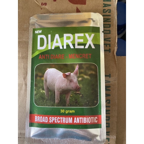 Jual DIAREX BABI POWDER obat diare mencret babi dan ternak | Shopee ...
