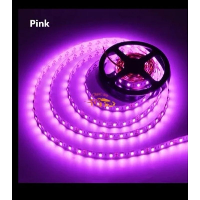 Jual Lampu Led strip ungu smd 2835 3528 IP44 Pink Merah muda waterproof ...