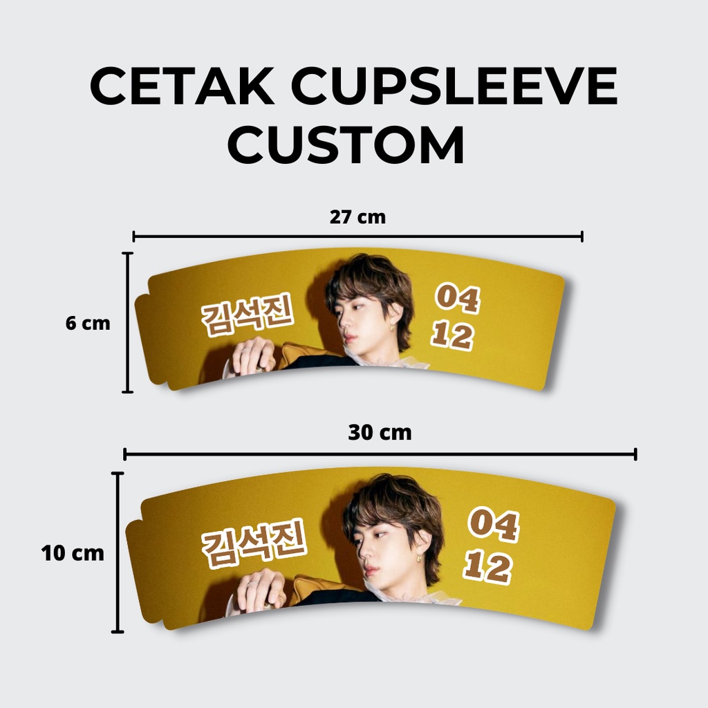 Jual Cetak Cupsleeve Custom Freebies KPOP Murah Custom | Shopee Indonesia
