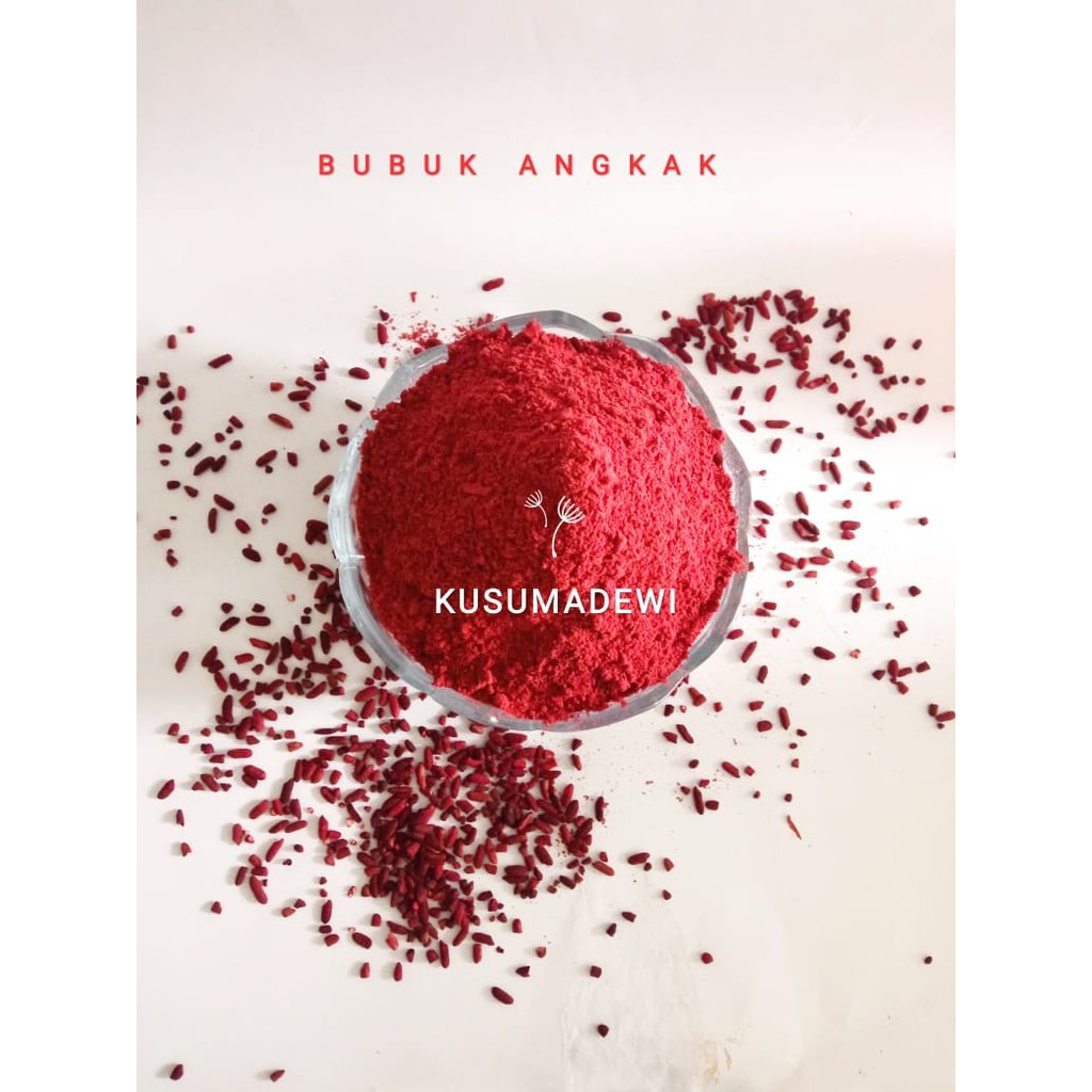Jual Bubuk Angkak Merah Kering / Fermented Oryza Sativa / Hong Qu Mi ...