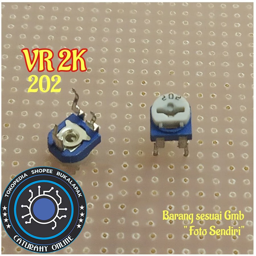 Jual VR 2k variable resistor 202 trimpot trimmer 2 k ohm variabel ...