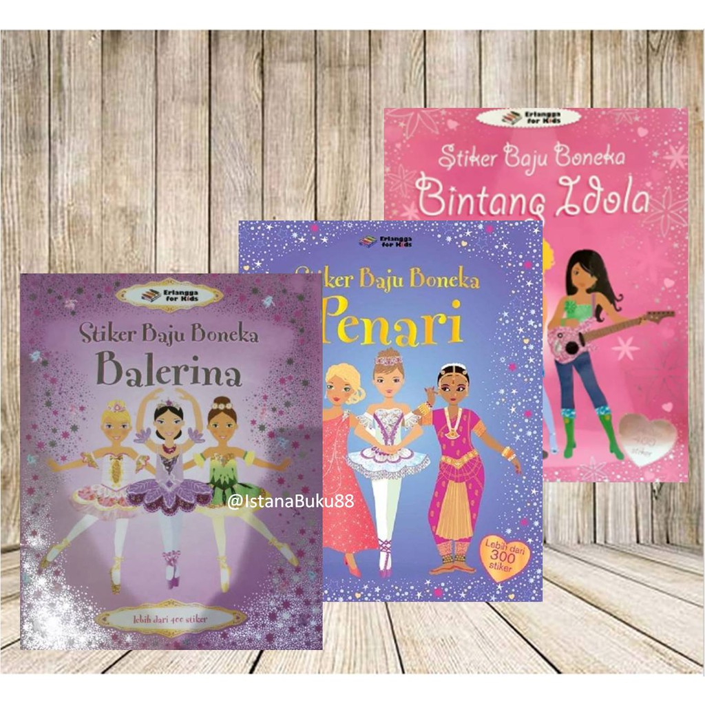 Jual Bintang Idola Buku stiker baju boneka lebih dari 250 Stiker ...