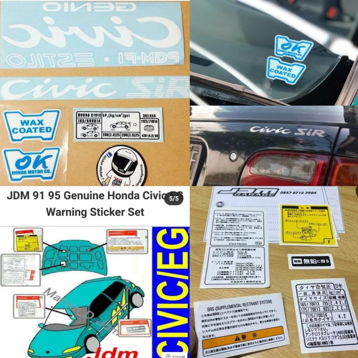 Jual Sticker Jdm Oem Honda Civic Estilo | Shopee Indonesia
