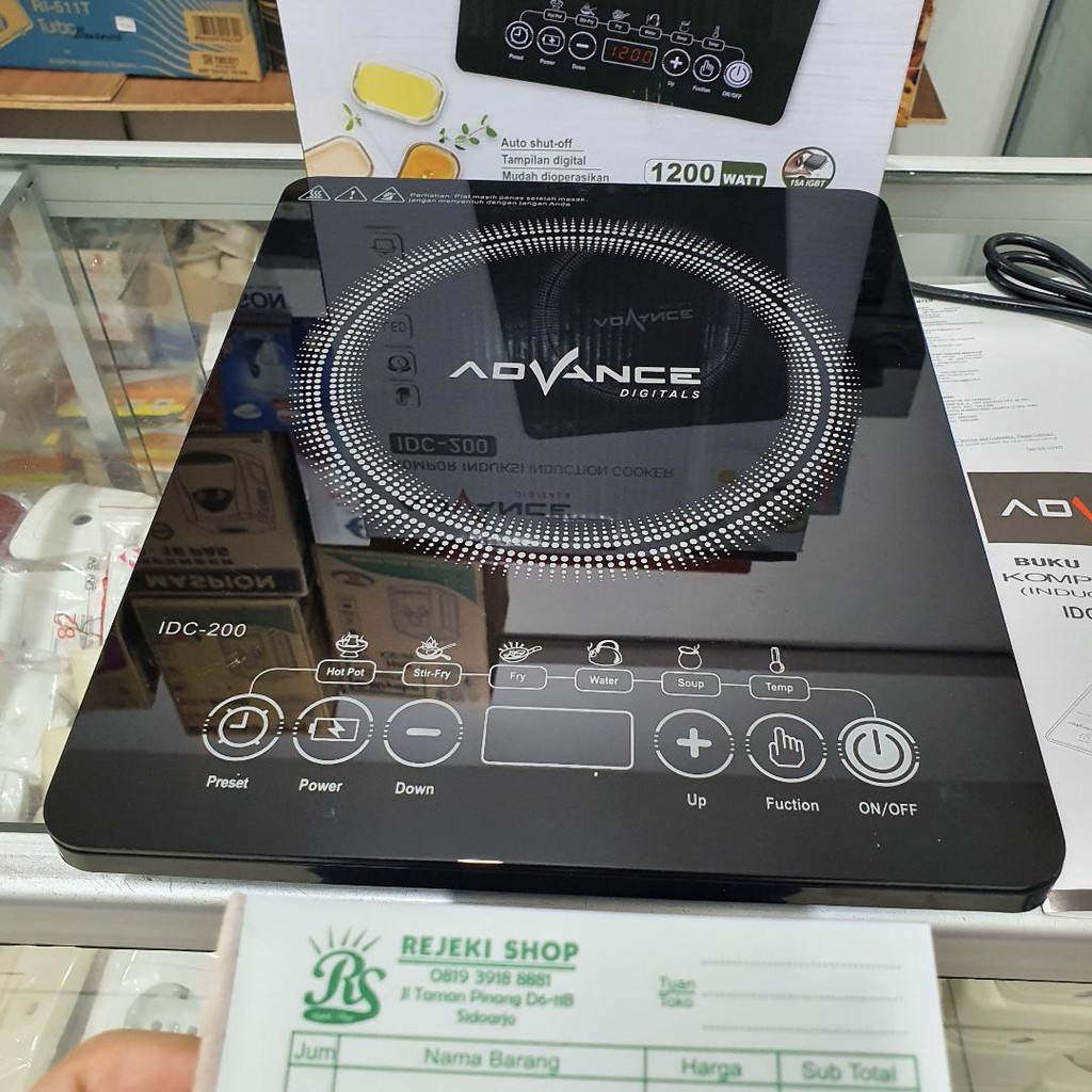 Jual Advance Kompor Listrik Induksi IDC 200 / Kompor Kaca / Kompor ...