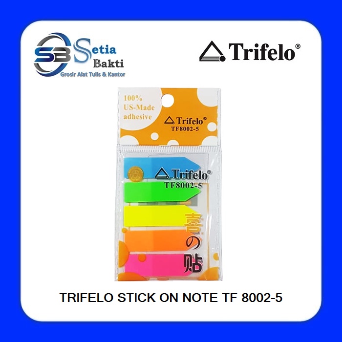 Jual TRIFELO Sticky Note TF 8002-5 - Stiker Pembatas Penanda Buku - 1 ...