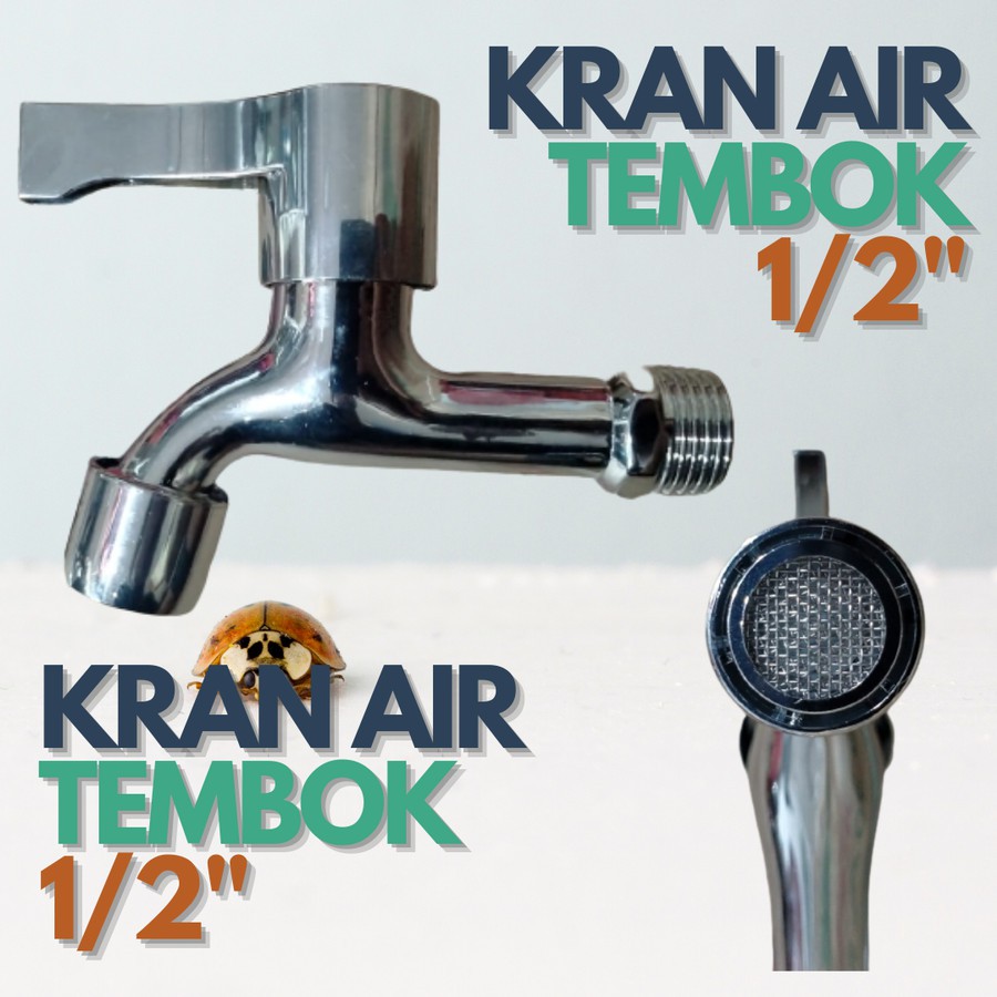 Jual KRAN AIR TEMBOK STAINLESS 1/2 INCH KRAN TEMBOK STAINLESS STEEL ...