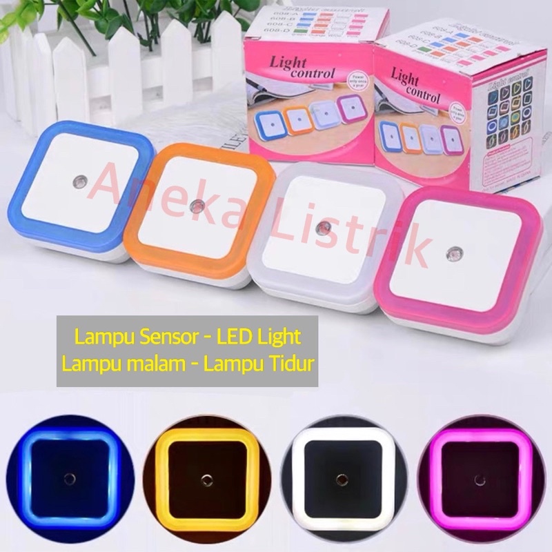 Jual LAMPU SENSOR LED LIGHT SENSOR LAMPU MALAM LAMPU TIDUR LED BENTUK ...