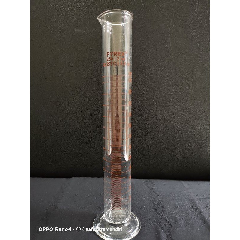 Jual Gelas ukur 250 ml Pyrex / Measuring Cylinder 250ml Pyrex | Shopee ...
